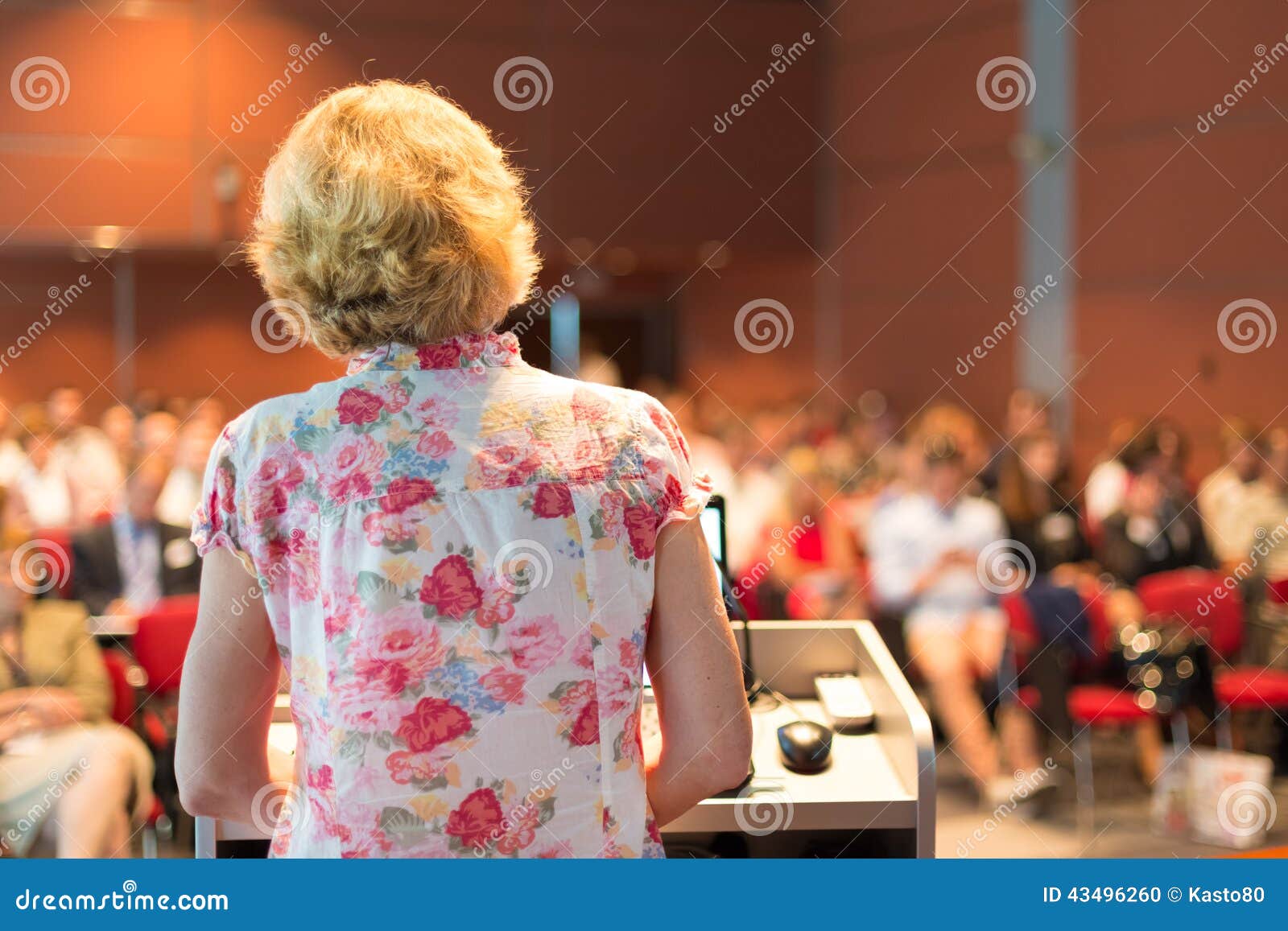 Female Academic Professor Lecturing. Stock Photo - Image of indoors ...