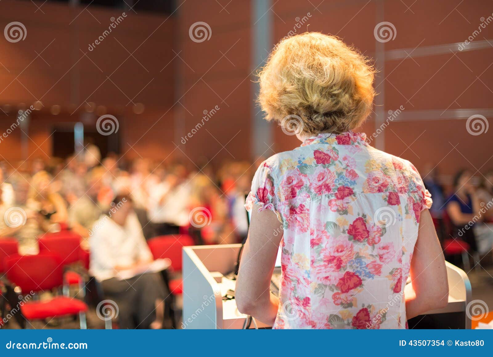 Female Academic Professor Lecturing. Editorial Stock Image - Image of ...