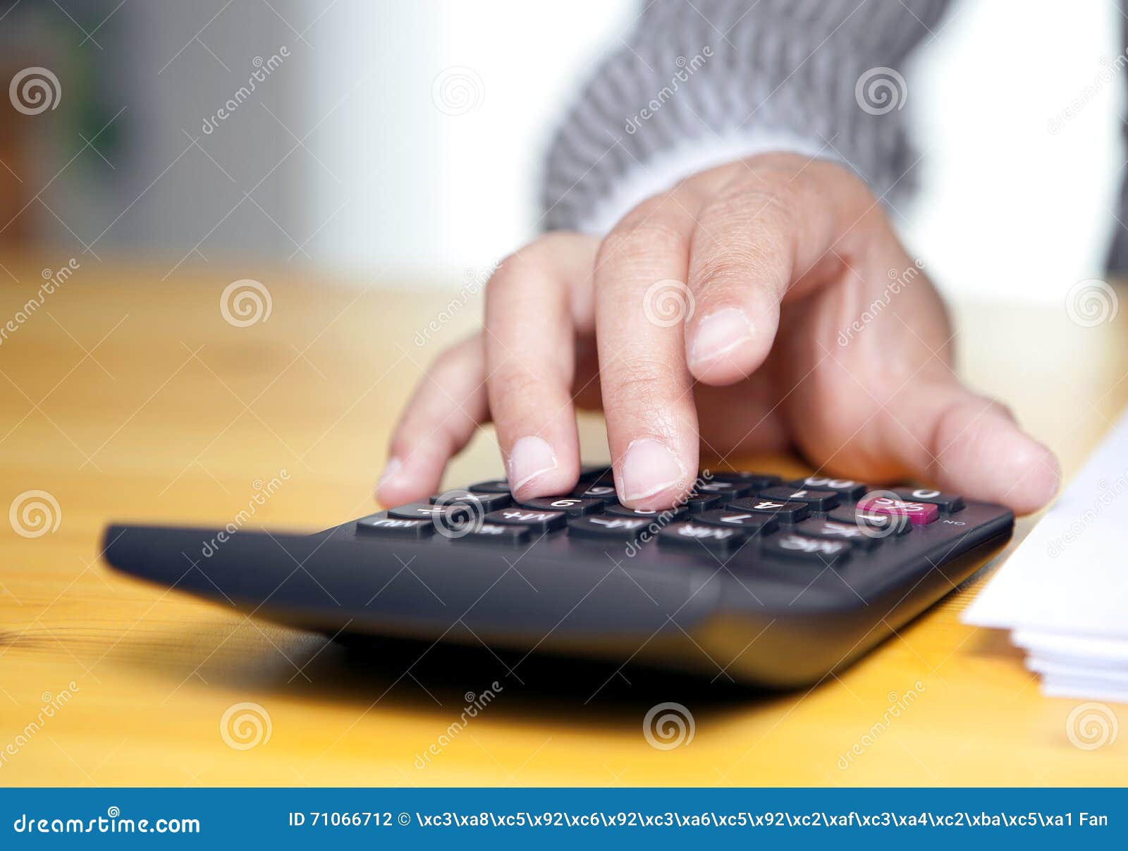 Female Accountant with a Calculator Stock Photo - Image of budget ...