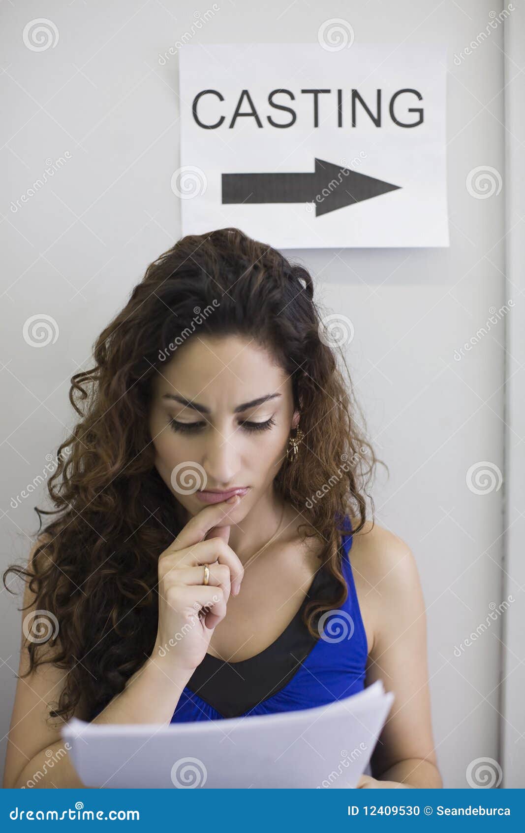 Female Actor at Casting Call Stock Photo - Image of call, people: 12409530