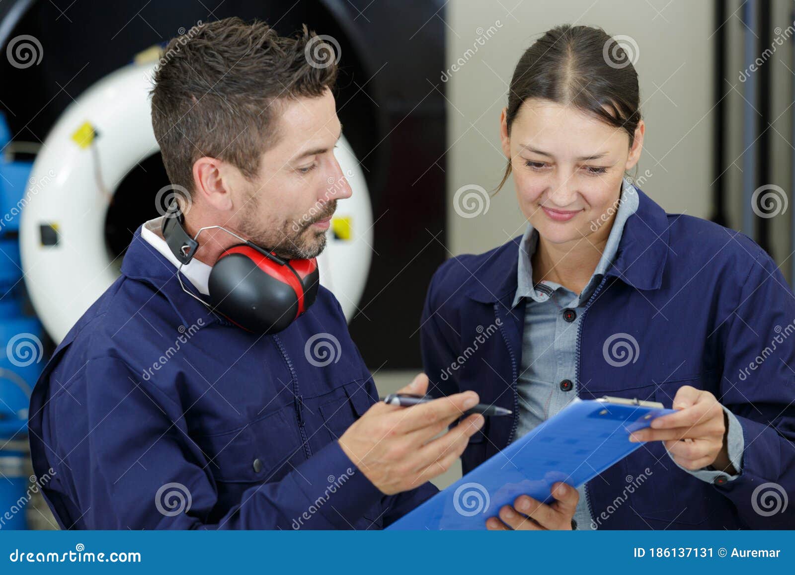 Female Aero Engineer Working on Helicopter in Hangar Stock Image ...