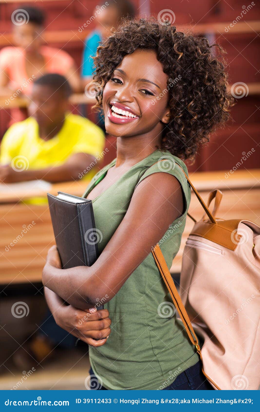 Female African University Student Stock Image - Image of adult ...