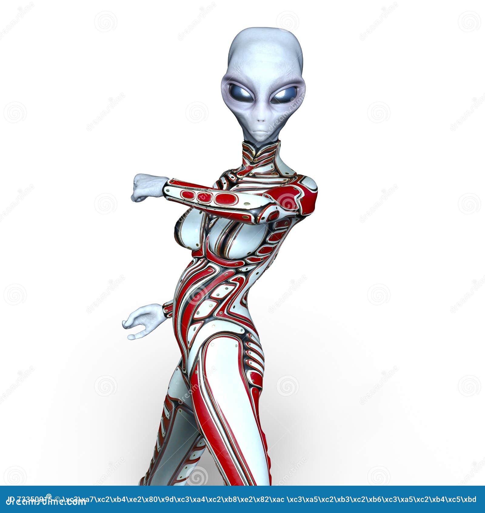 Female alien stock illustration. Illustration of science - 73350915