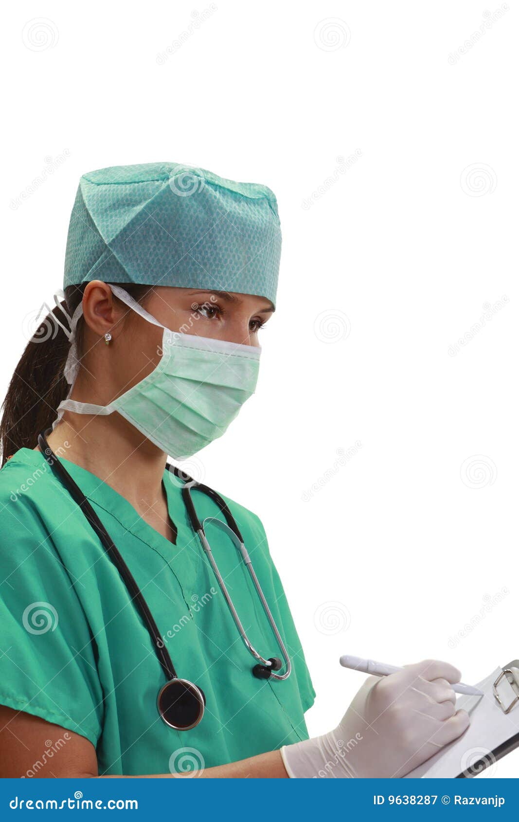 Female anaesthesiologist stock image. Image of clothes - 9638287