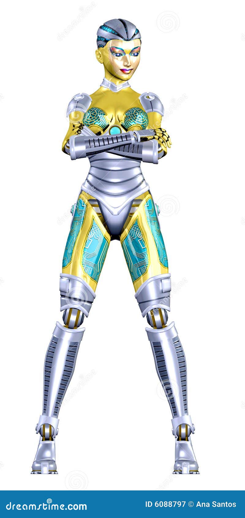 Female Android stock illustration. Illustration of humorous - 6088797