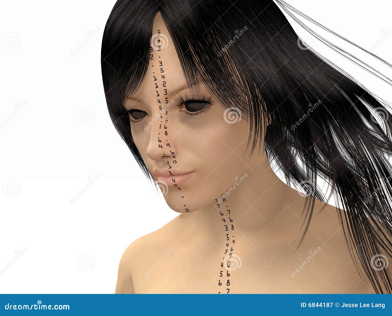 Female android stock illustration. Illustration of dangerous - 6844187