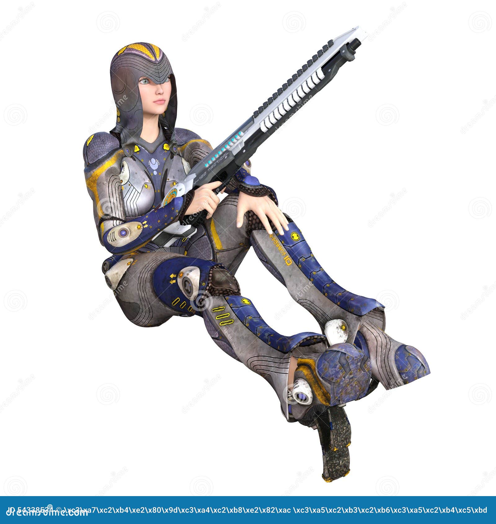 Female android stock illustration. Illustration of pose - 54338534