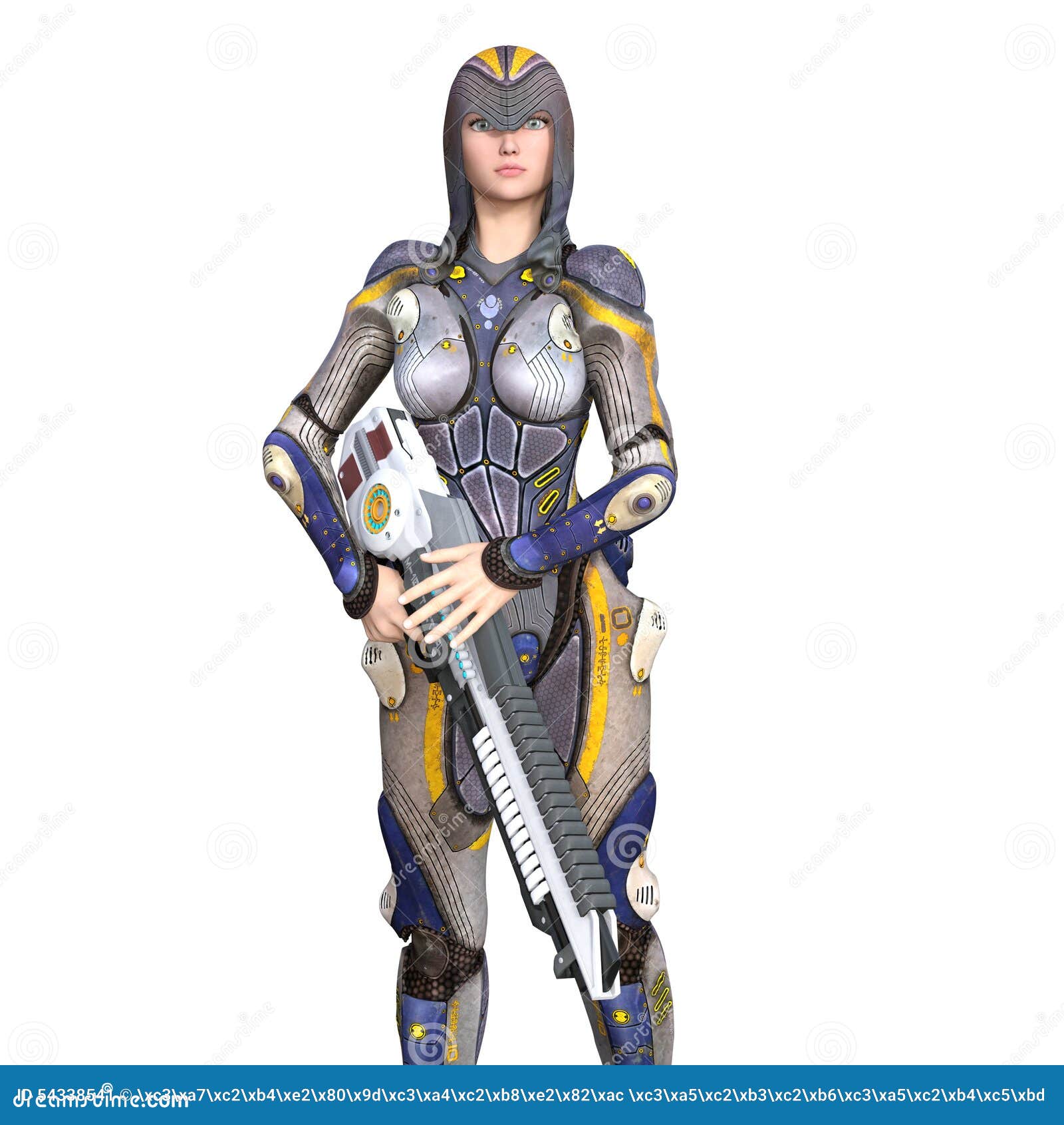 Female android stock illustration. Illustration of game - 54338541