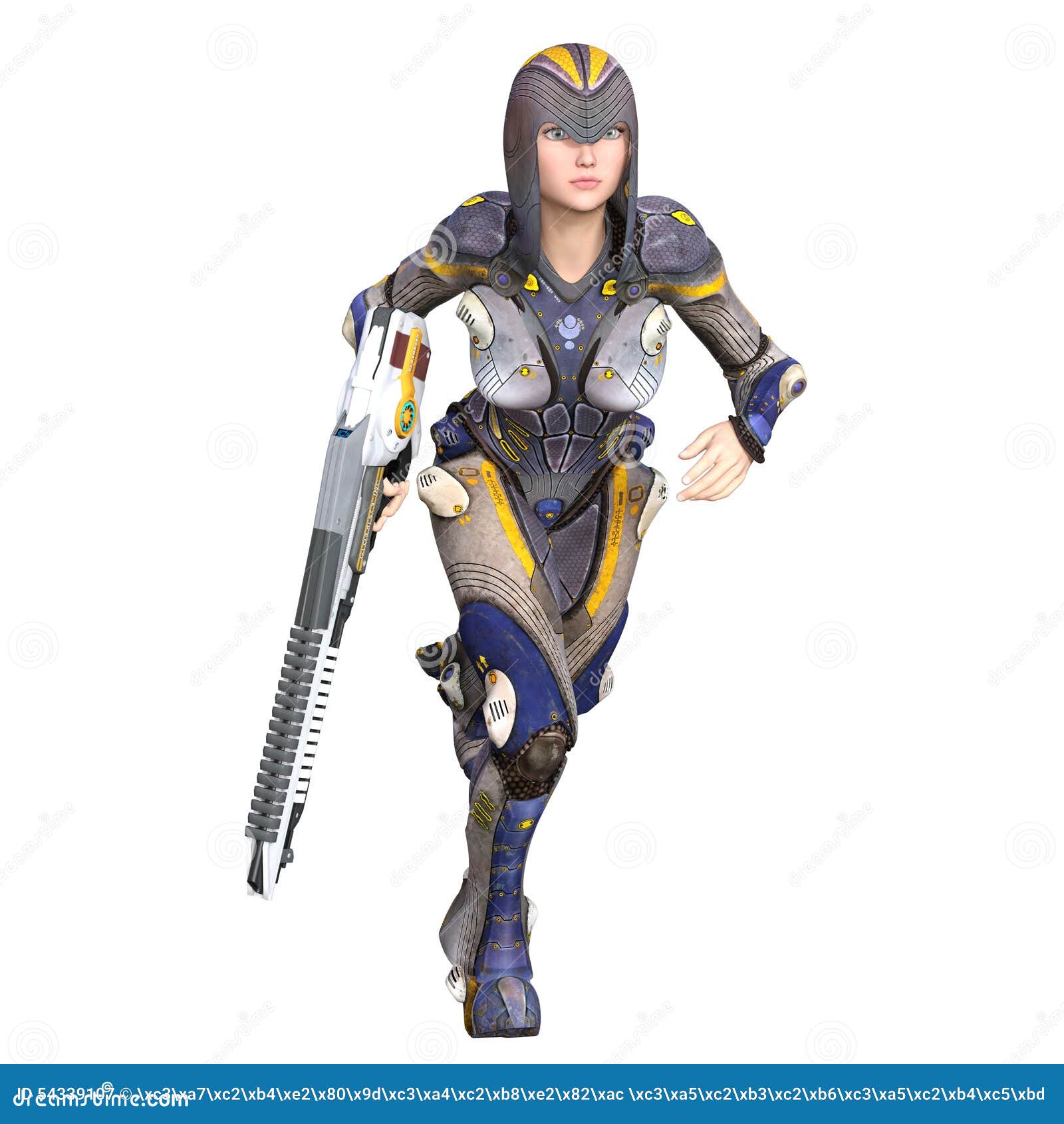 Female android stock illustration. Illustration of costume - 54339107