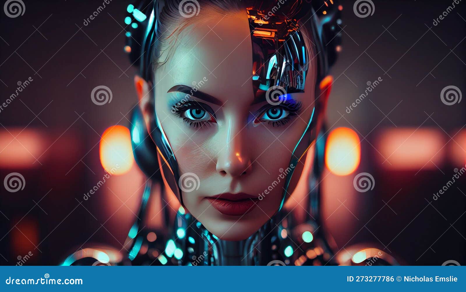 Female Android Robot Ai Generated Stock Illustration - Illustration of ... Female Android Robot Ai Generated Stock Illustration - Illustration of ...
