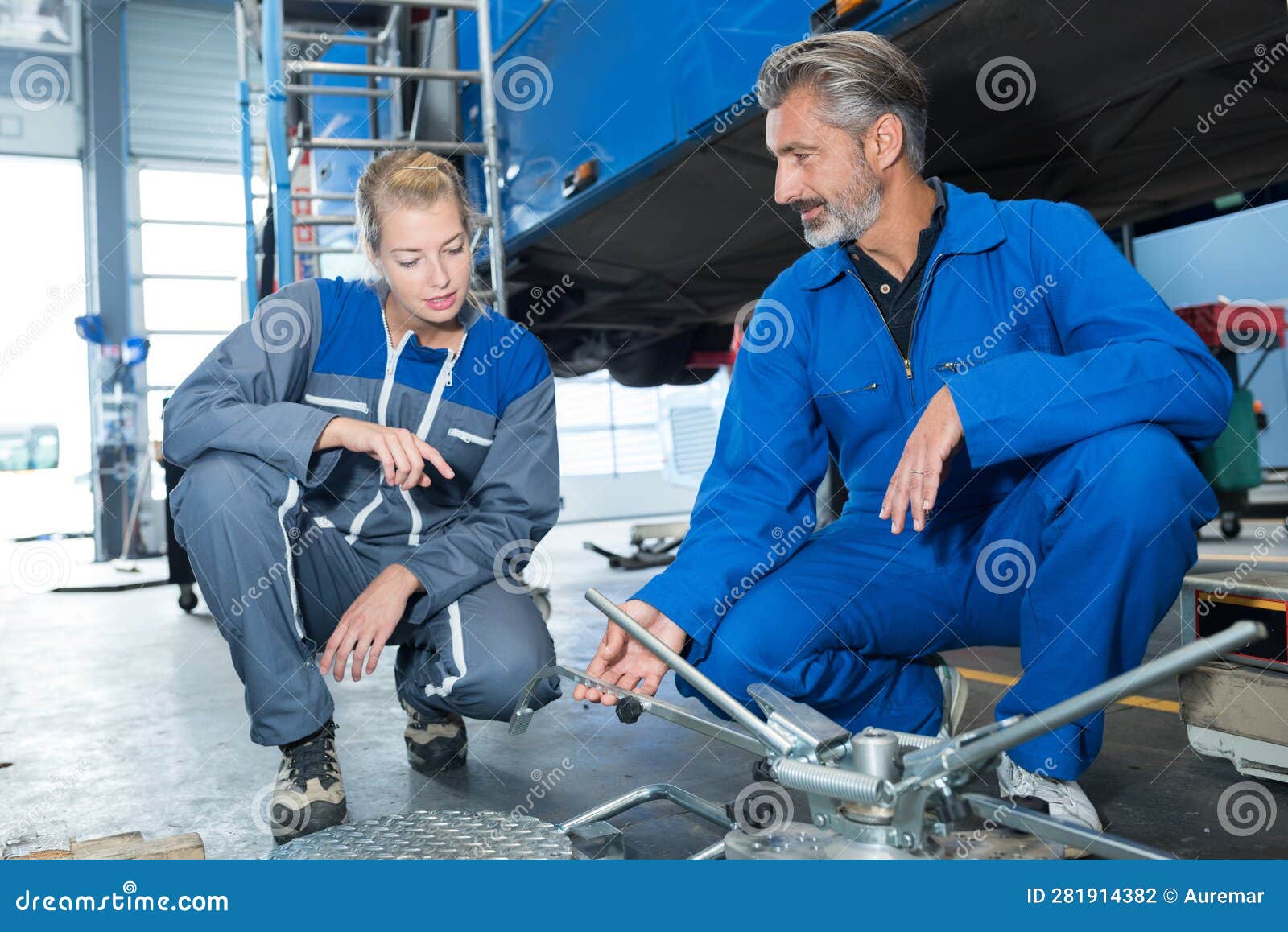 Female Apprentice Bus Mechanic Stock Photo - Image of person, young ...