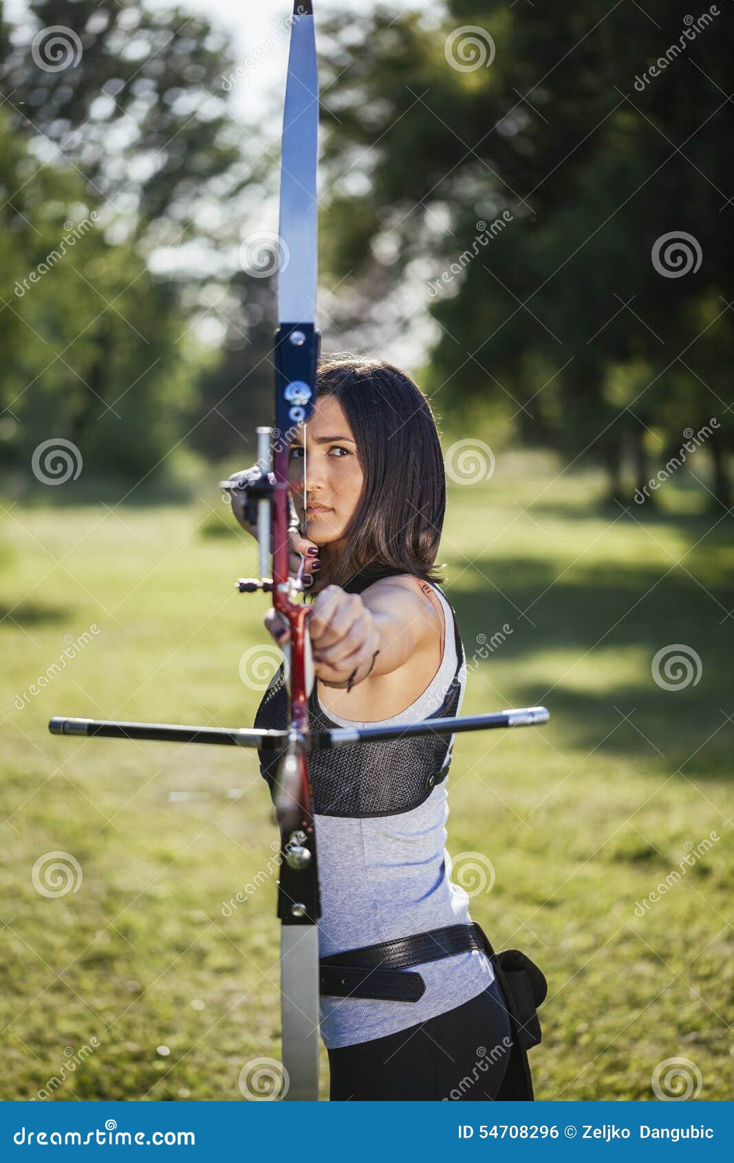 Female Archer stock photo. Image of training, adult, woman - 54708296