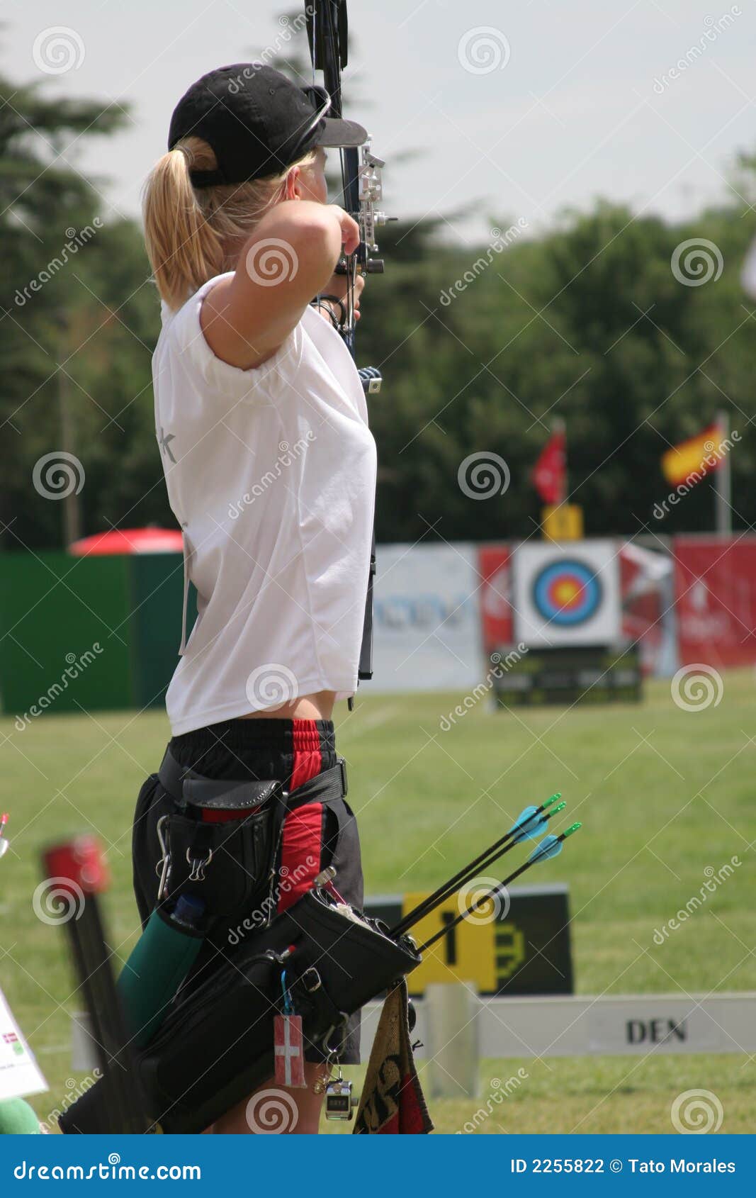 Female archery stock photo. Image of precision, closeup - 2255822