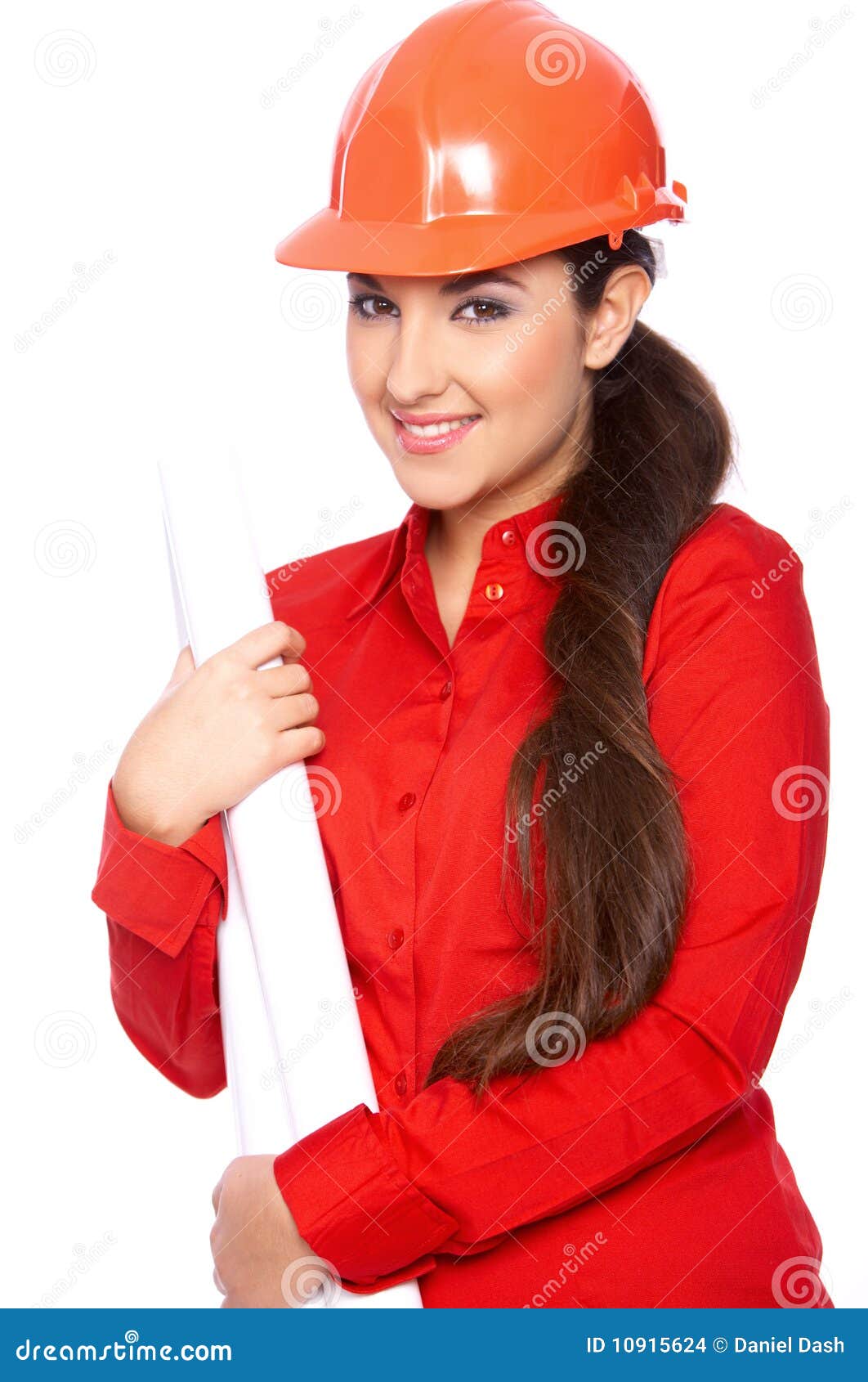 Female Architect stock photo. Image of hardhat, people - 10915624