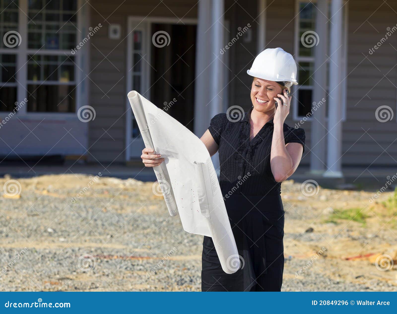 Female Architect stock photo. Image of female, designer - 20849296