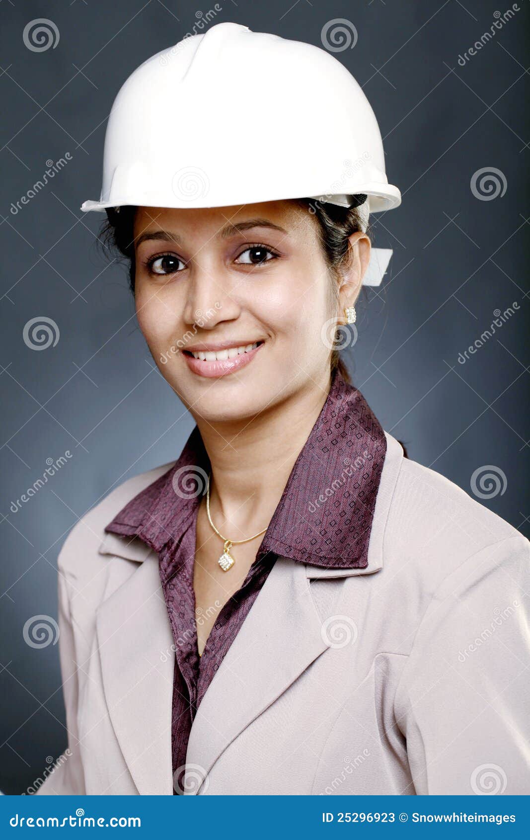 Female architect stock image. Image of building, engineer - 25296923