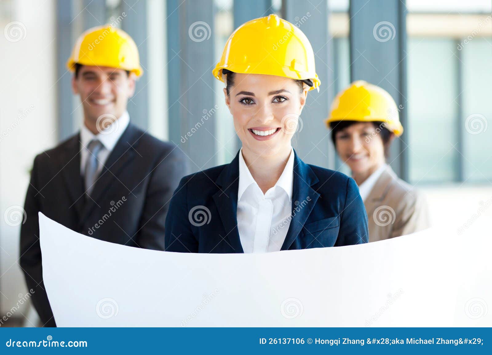Female architect stock photo. Image of modern, adult - 26137106