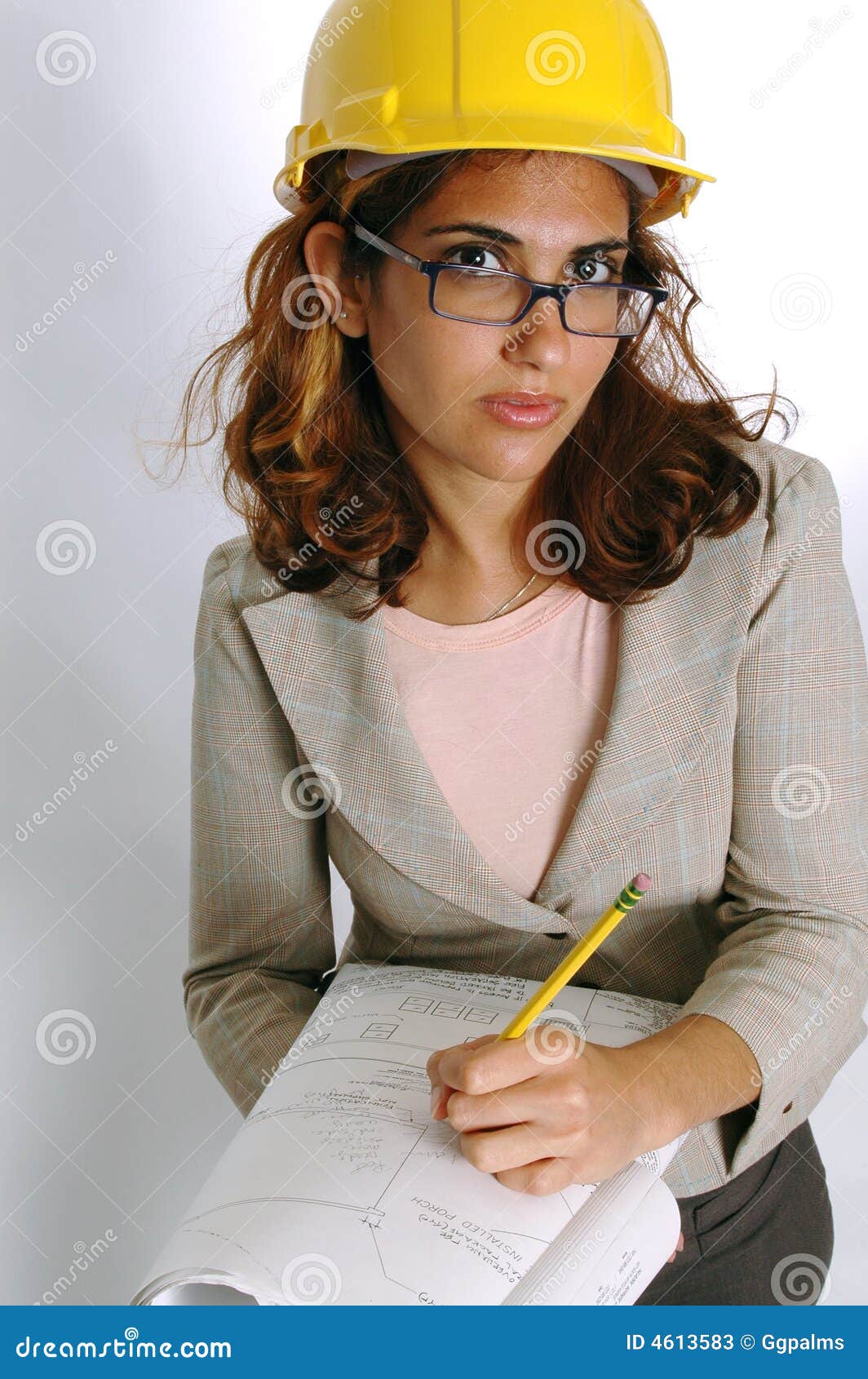 Female Architect stock image. Image of hard, profesional - 4613583