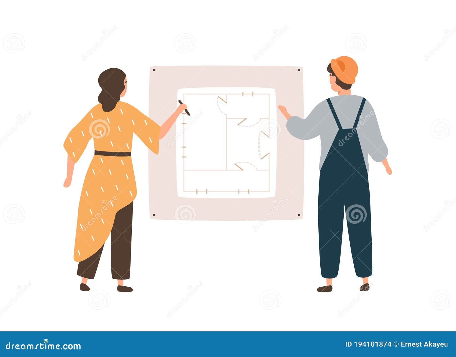 Drawing. Construction Plan. Technical Industrial Scheme. Sheet Of Paper ...