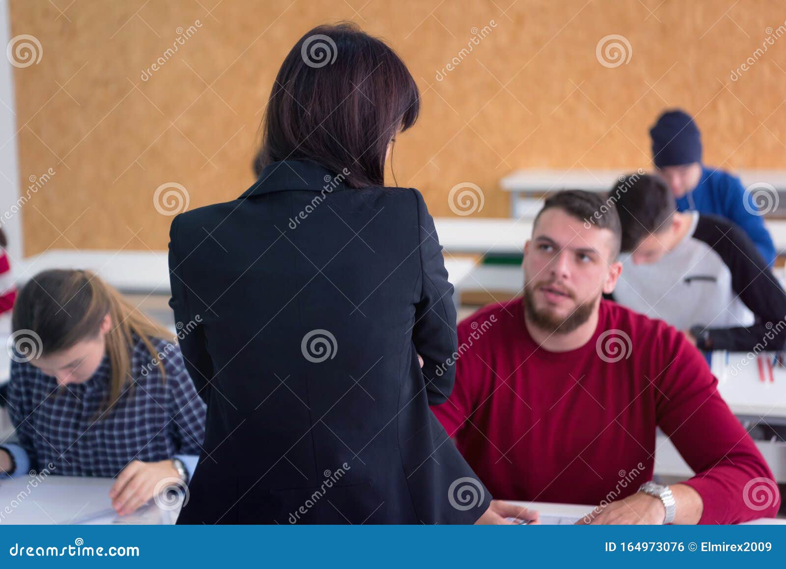 Female Architecture Teacher at Work. Female Professor Explain ...