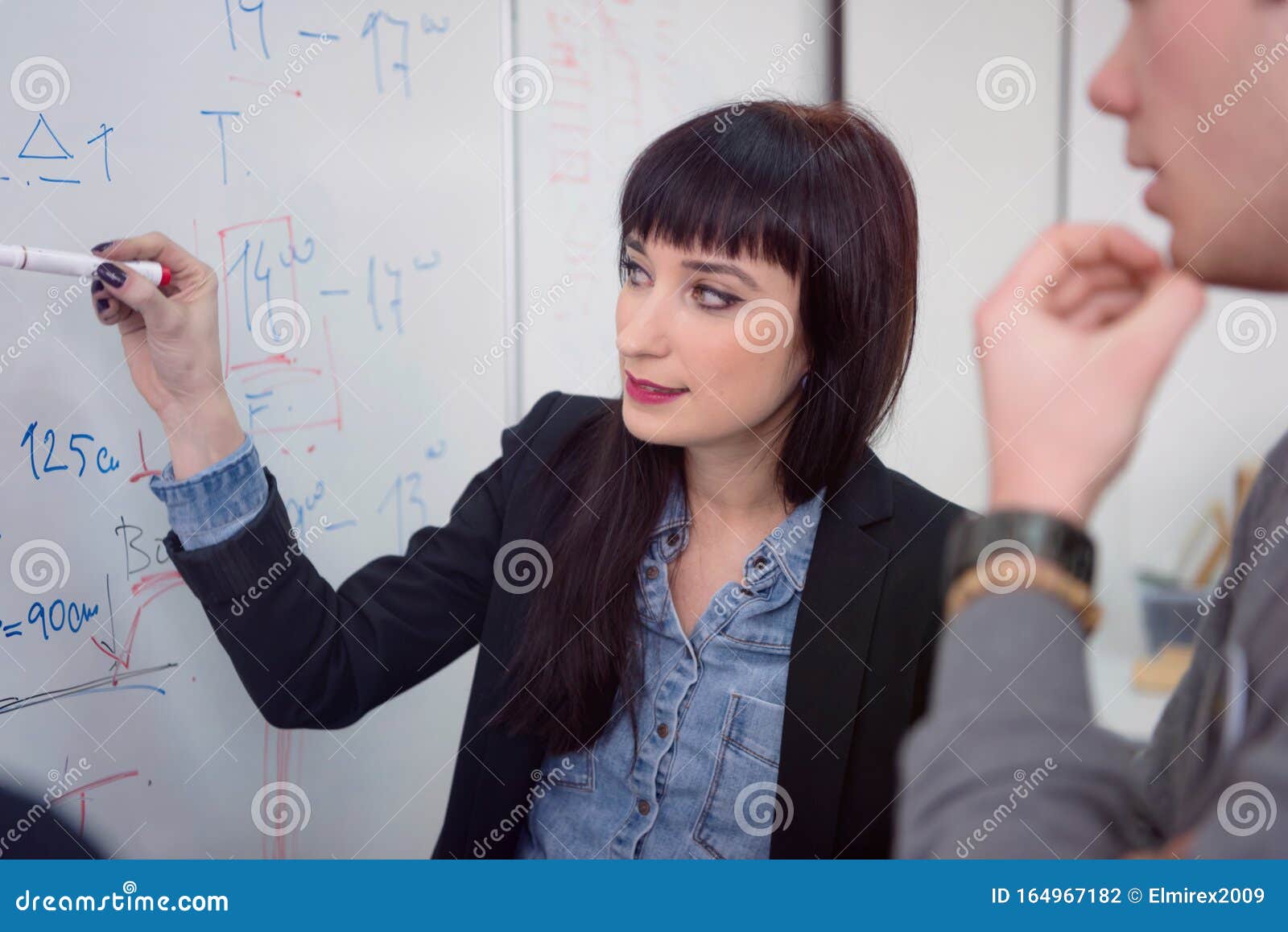Female Architecture Teacher at Work. Female Professor Explain ...
