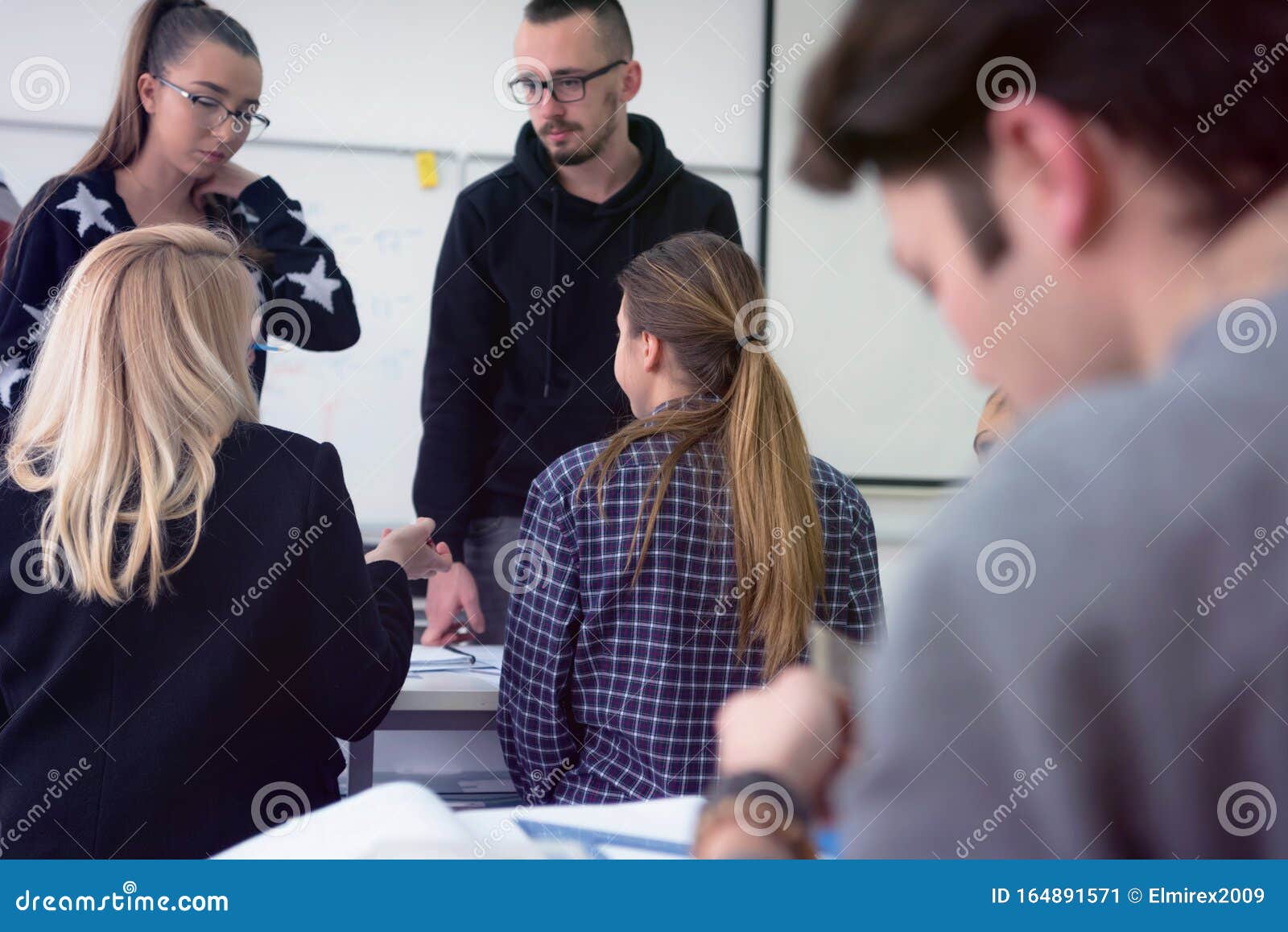 Female Architecture Teacher at Work. Female Professor Explain ...