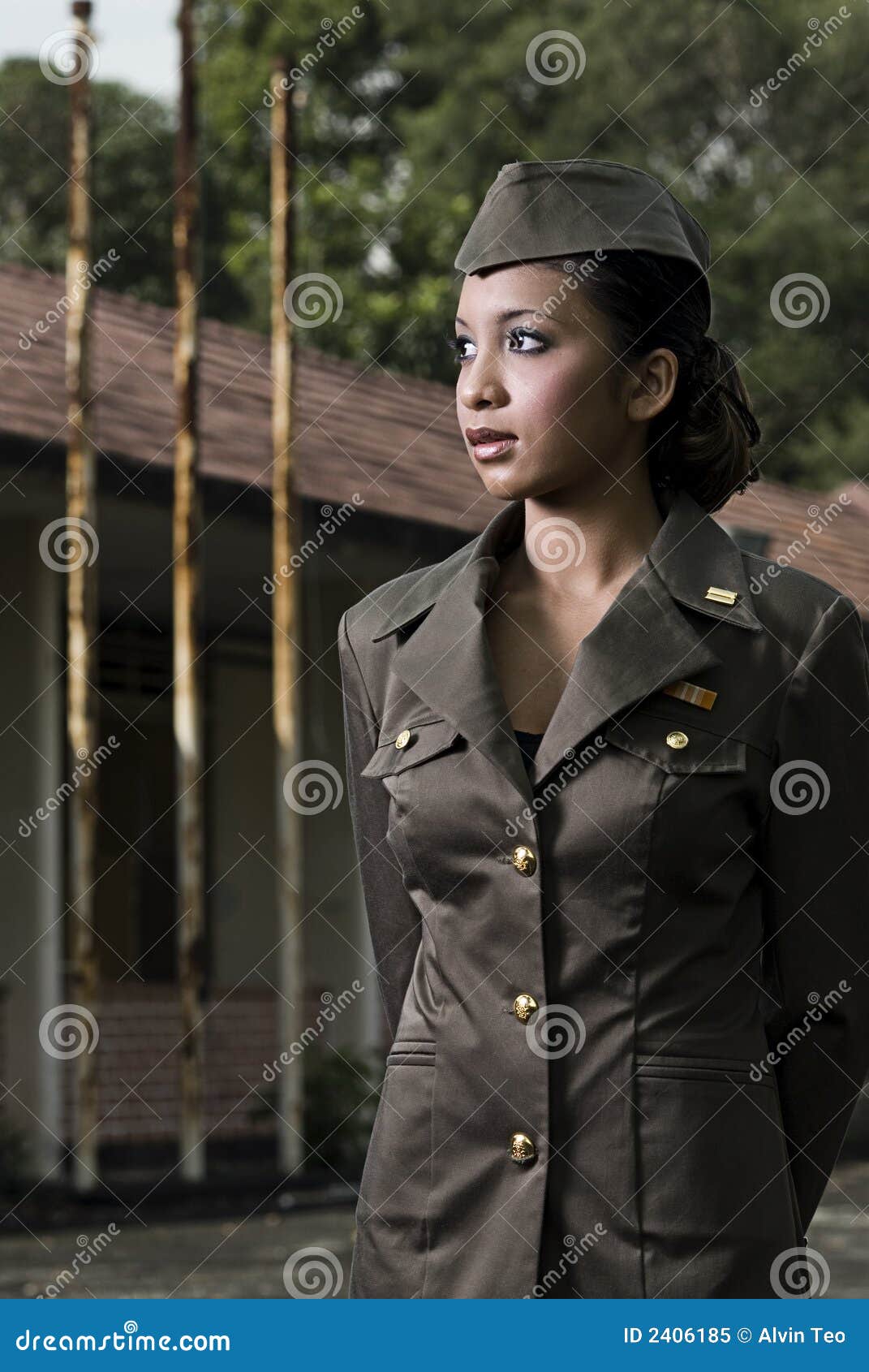 Female Army Personnel stock image. Image of forces, green - 2406185