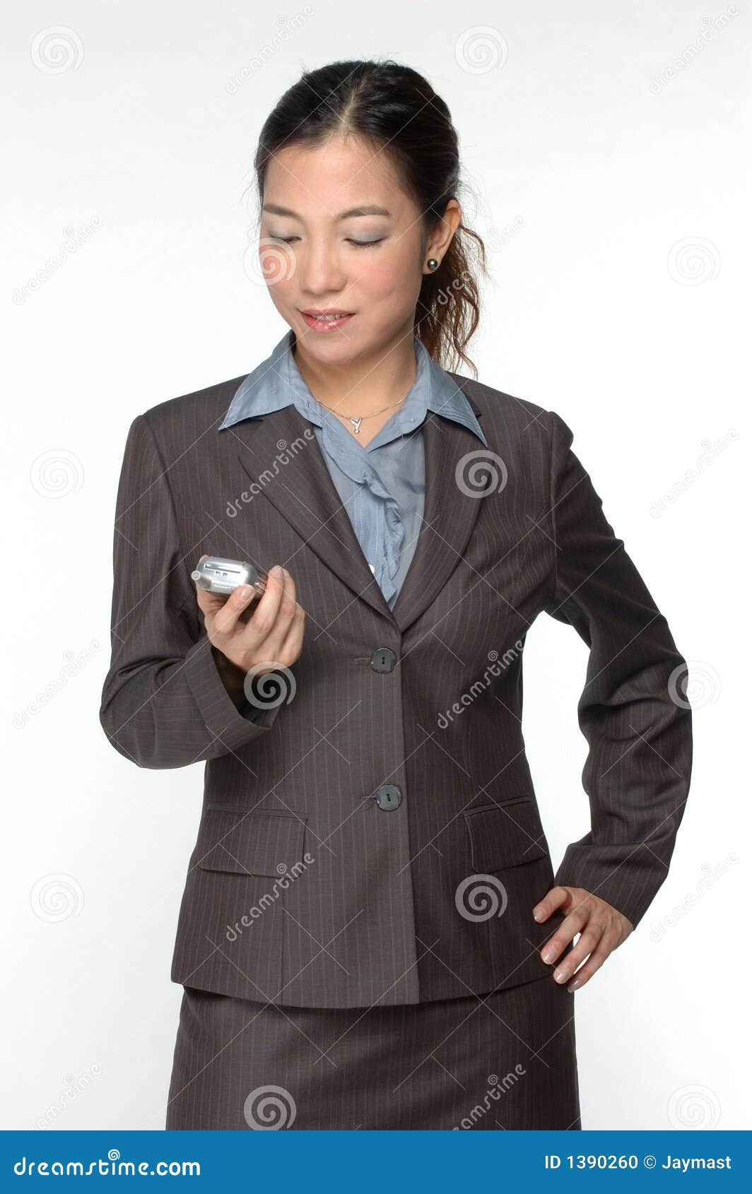 Female Asian Business Executive Stock Photo - Image of phone, meeting ...