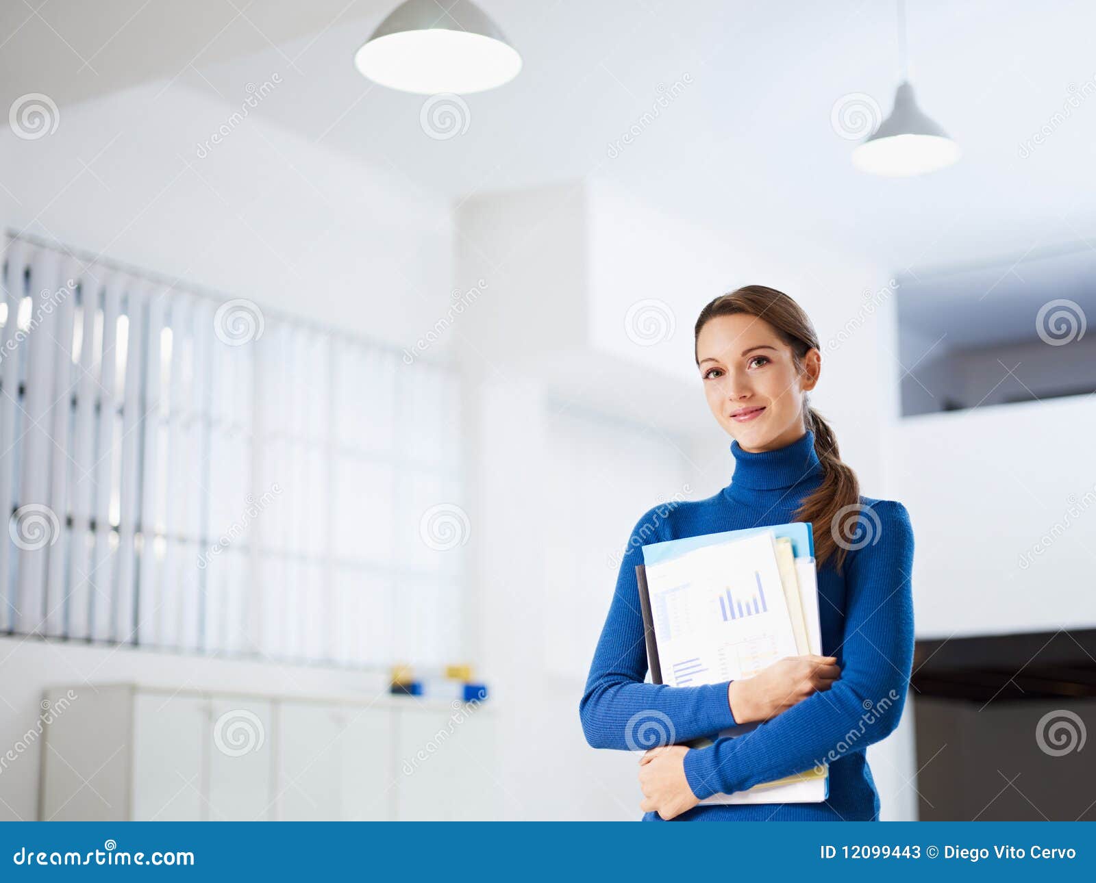 Female assistant stock image. Image of casual, assistant - 12099443