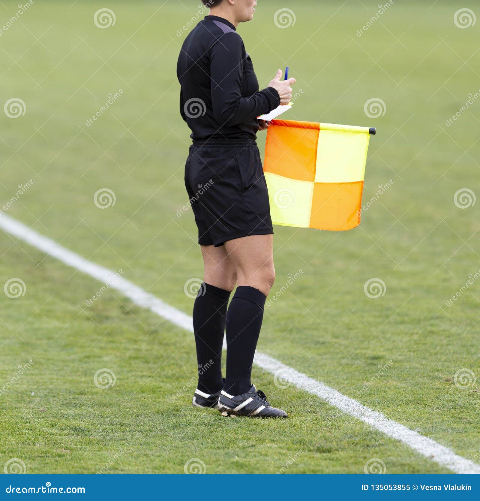 Female Assistant Referee Editorial Photo | CartoonDealer.com #33607651