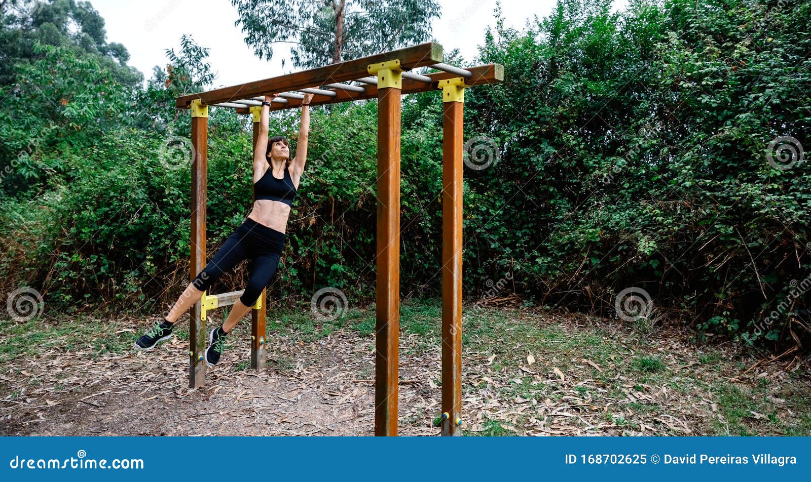 Female Athlete Doing Monkey Exercises Stock Image - Image of body ...