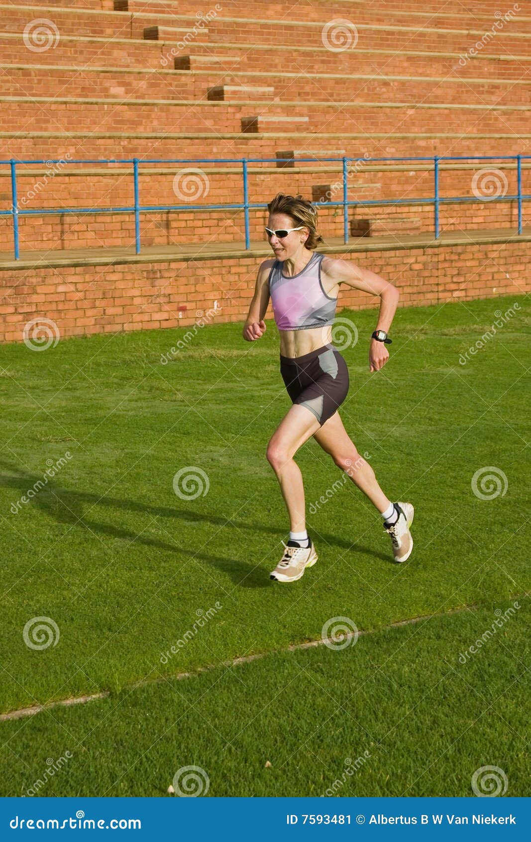 Female athlete running. stock image. Image of health, girl - 7593481