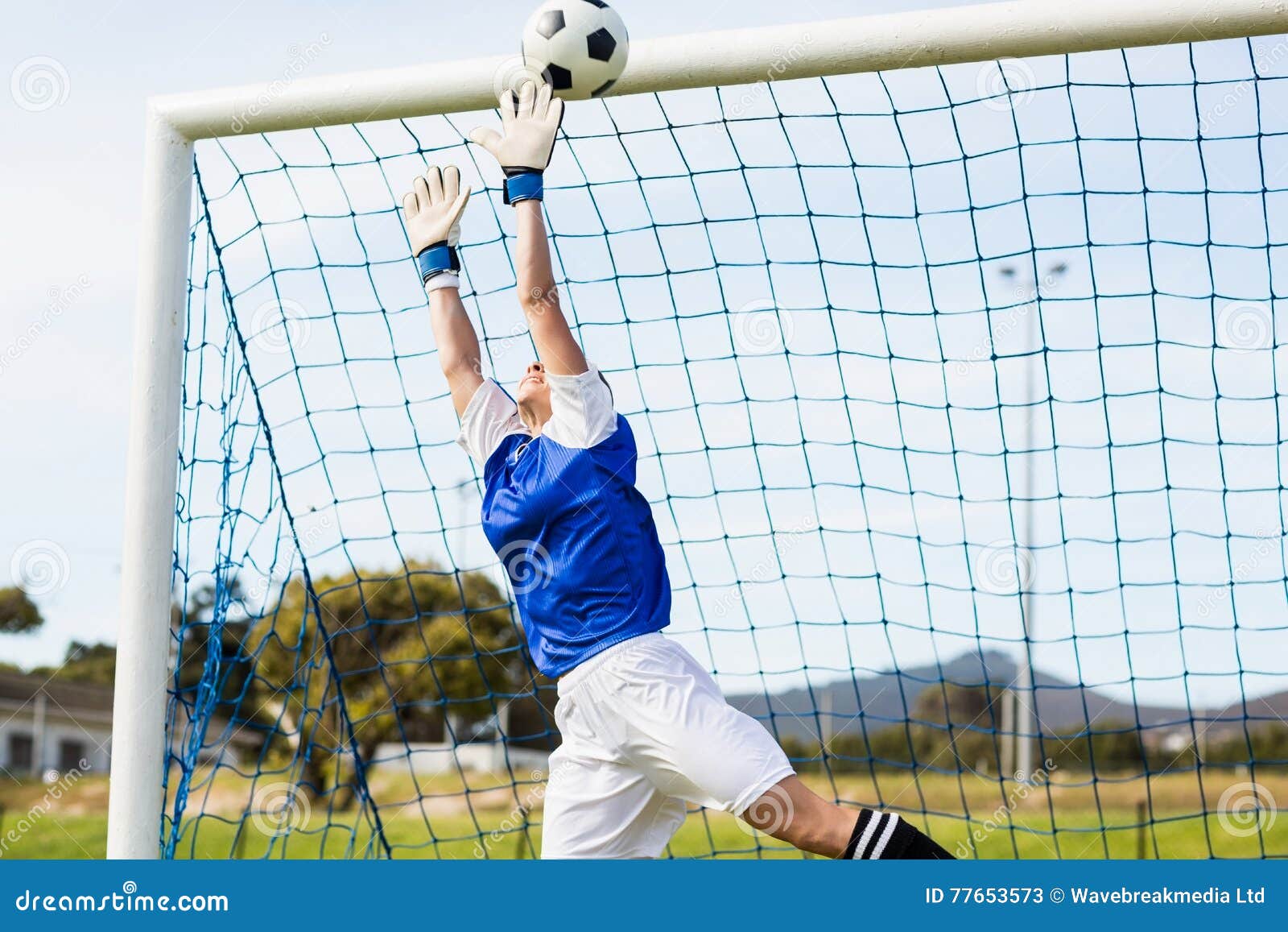 Female Athlete Running from Starting Blocks Stock Image - Image of ...
