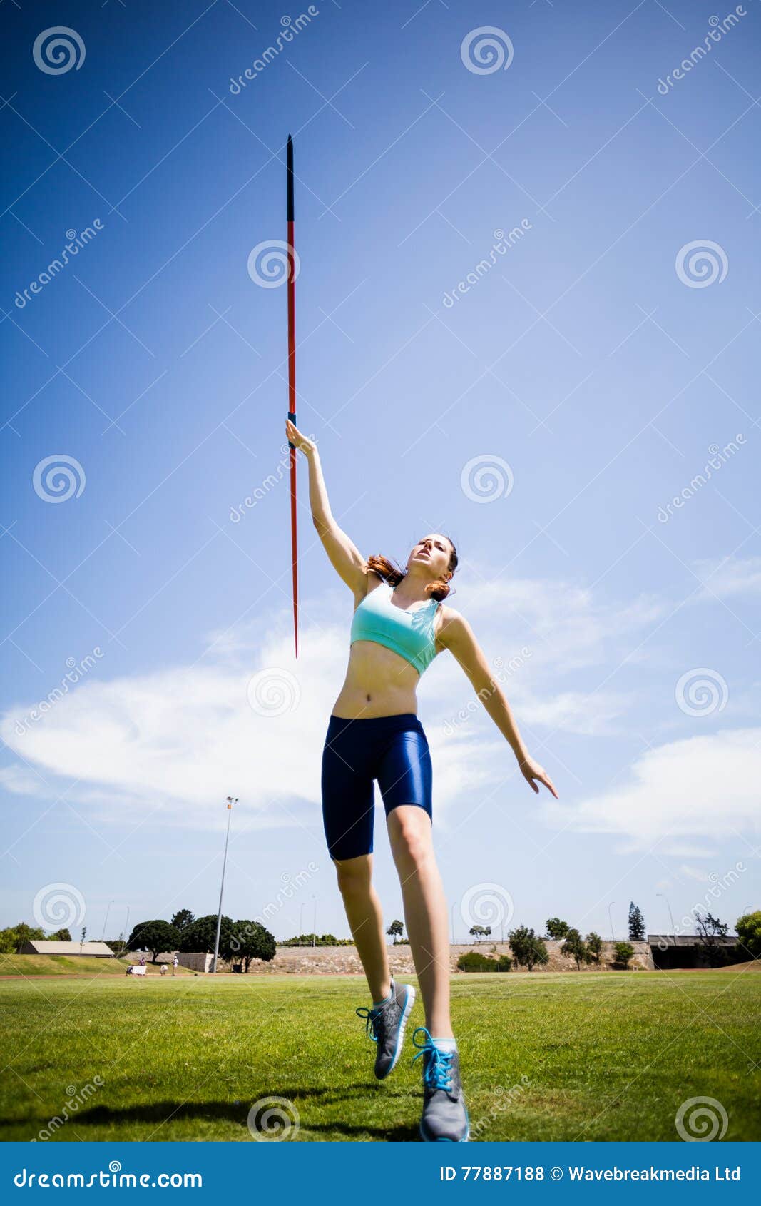 Athlete Throwing Discus In Stadium Royalty-Free Stock Photography ...