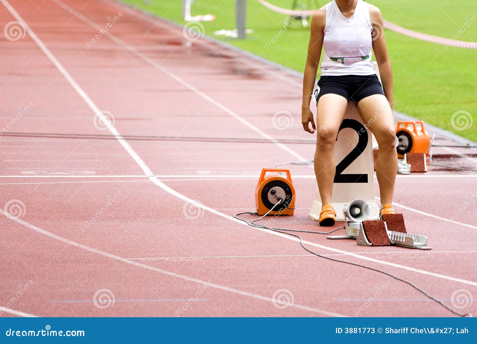 Female athlete on track stock image. Image of body, healthy - 3881773