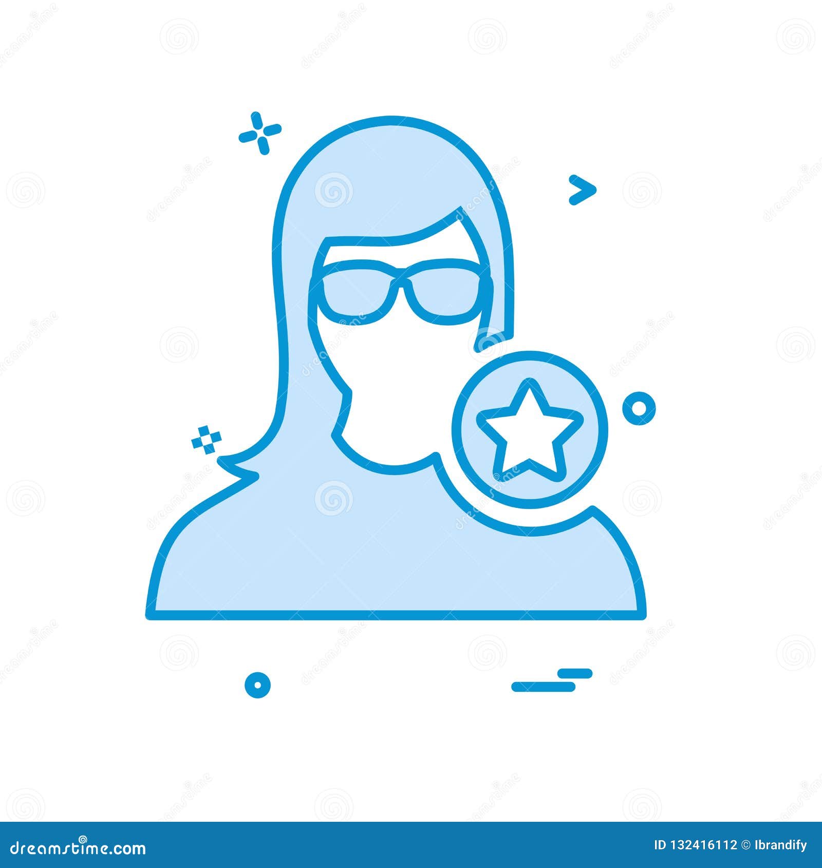 Female Avatar Icon Design Vector Stock Vector - Illustration of human ...