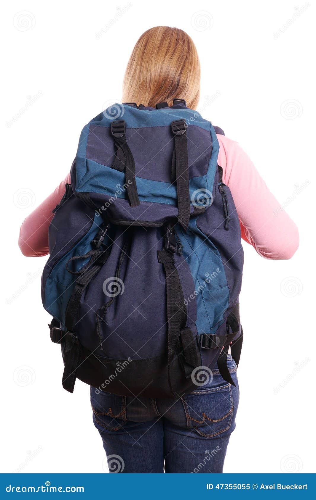 Female backpacker stock image. Image of backpacking, hiker - 47355055