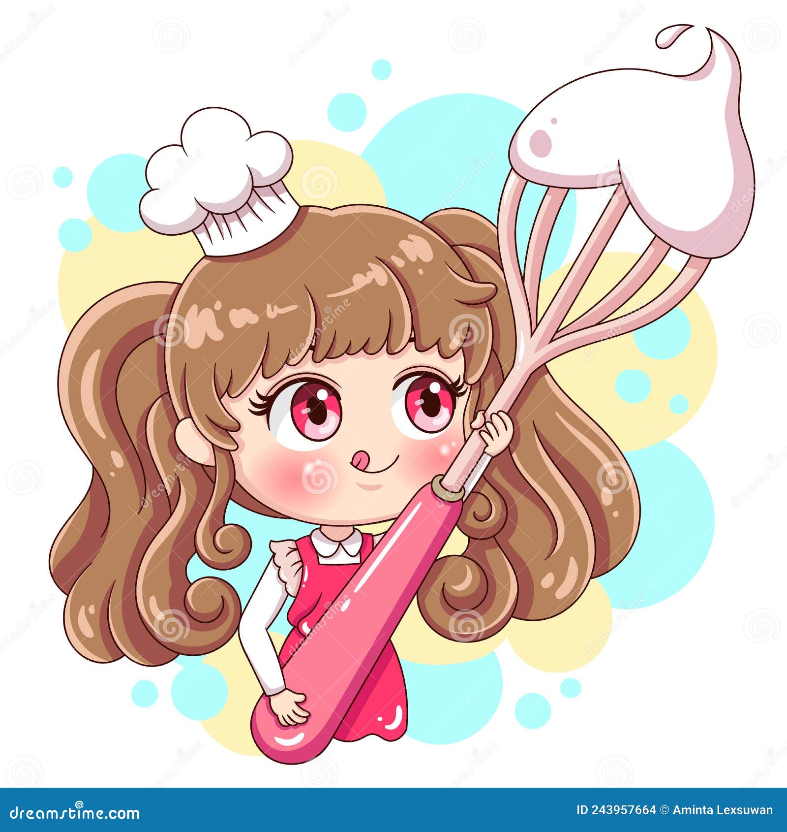 Female Baker_9 stock vector. Illustration of food, kitchen - 243957664