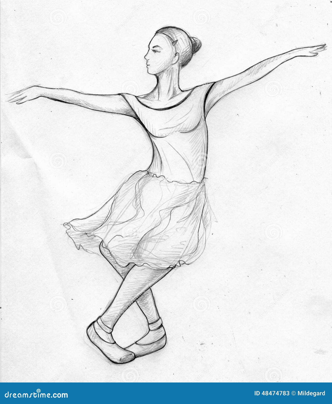 Ballet Dancer Drawing