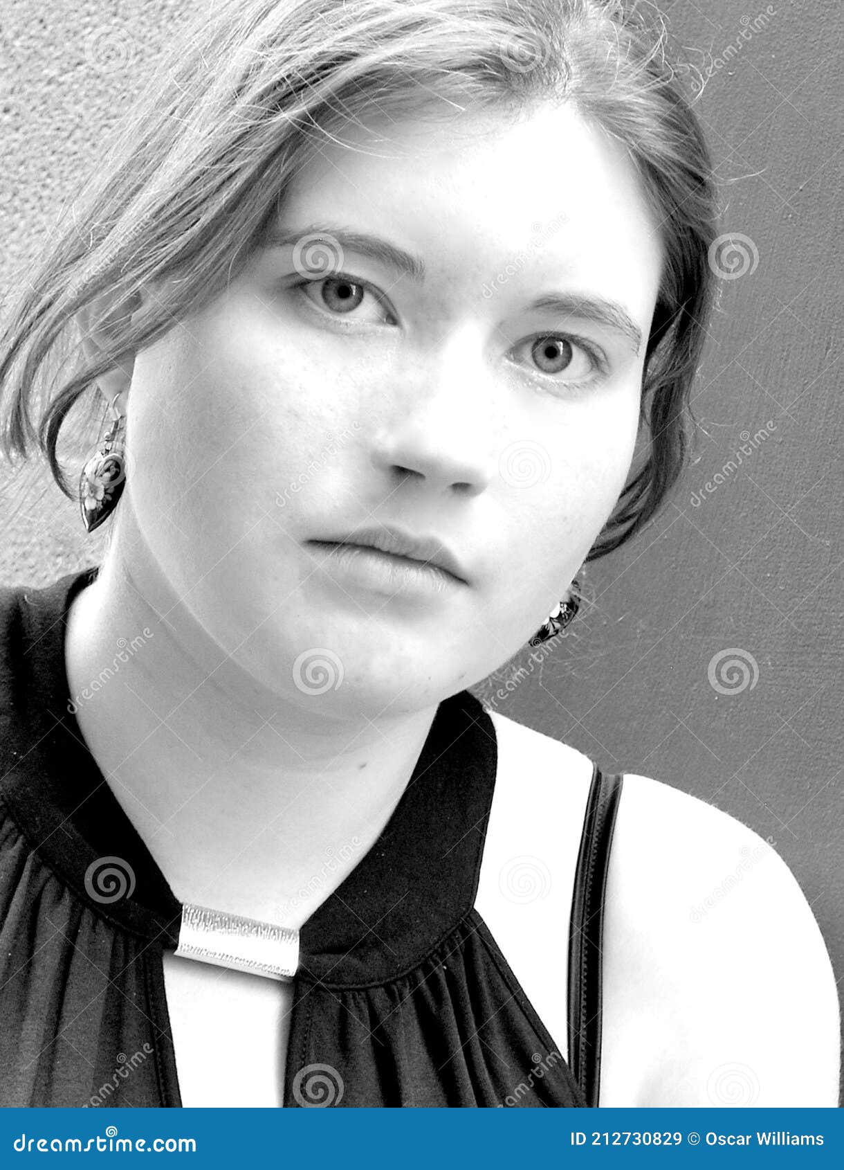 Female Beauty Expression Outside. Stock Image - Image of outside, style: 212730829