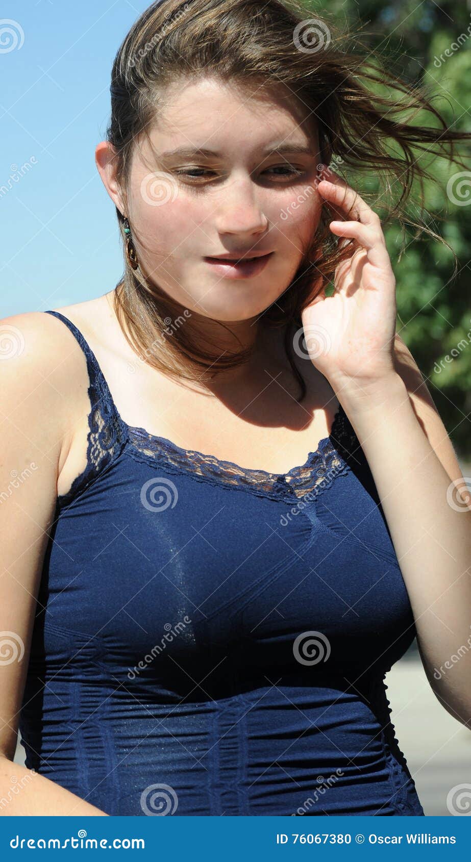 Female beauty expressions. stock photo. Image of outside - 76067380