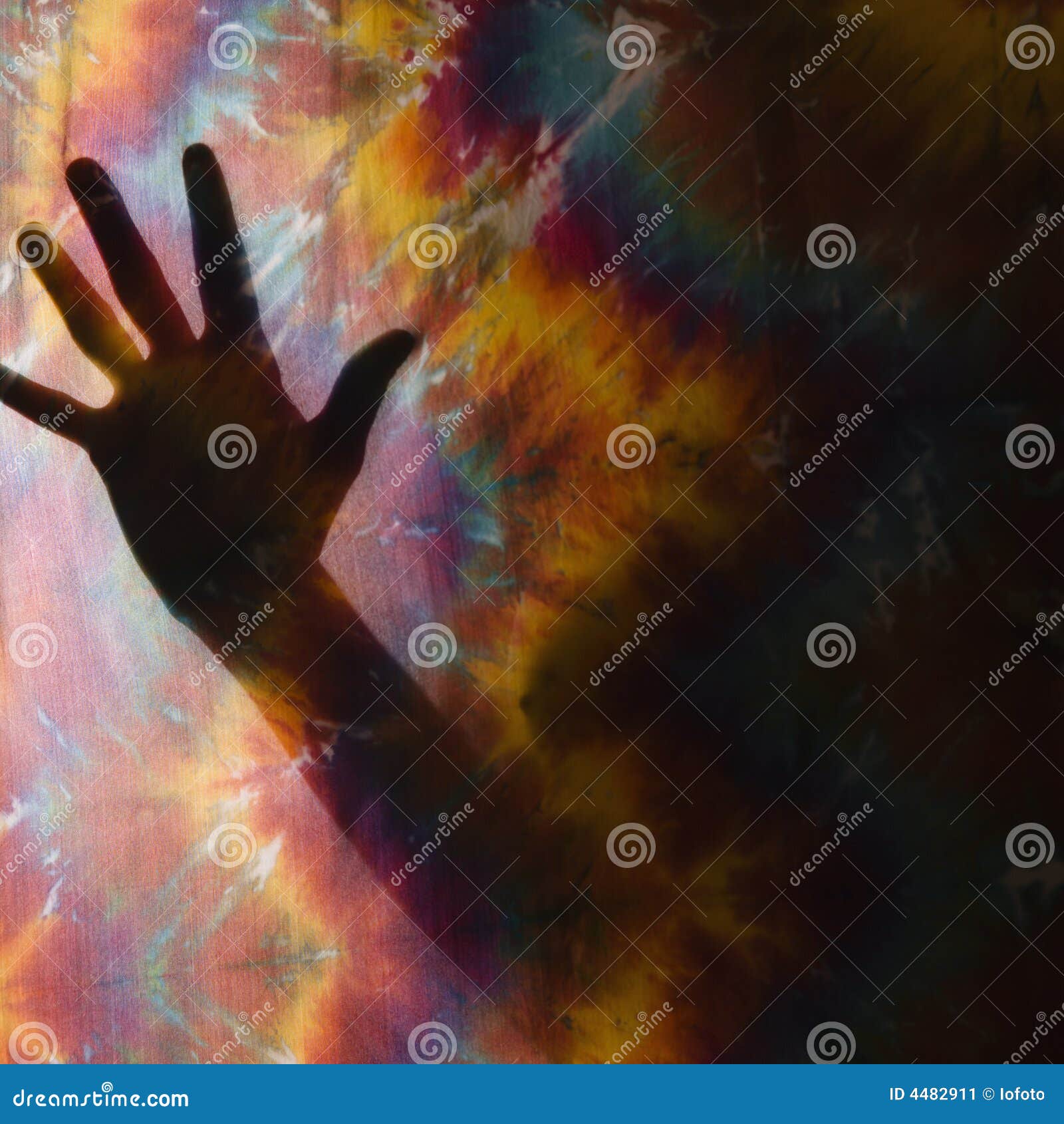 Female behind cloth. stock image. Image of female, multicolored - 4482911