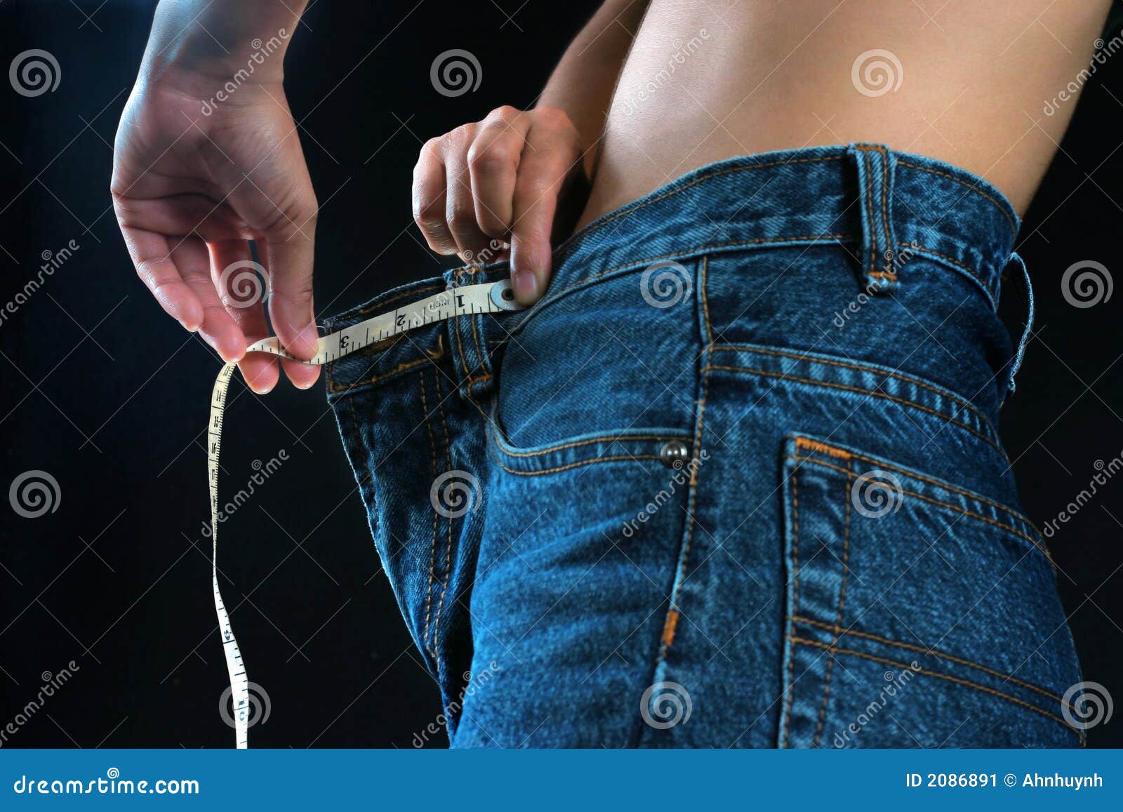 Female Belly with Tape Measure Stock Image - Image of concepts, body ...