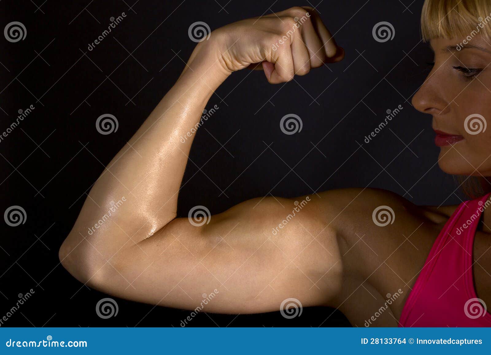 Female biceps stock photo. Image of body, athlete, skin - 28133764