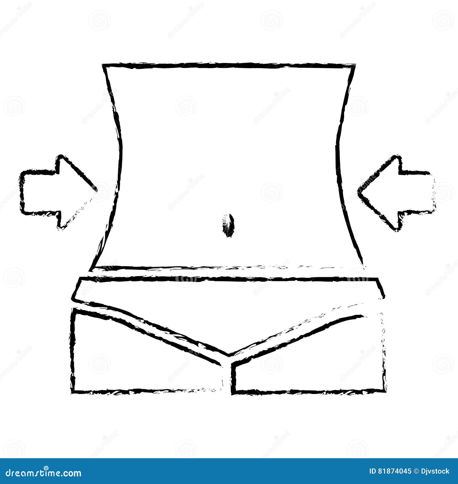 Female body icon stock vector. Illustration of health - 81874045