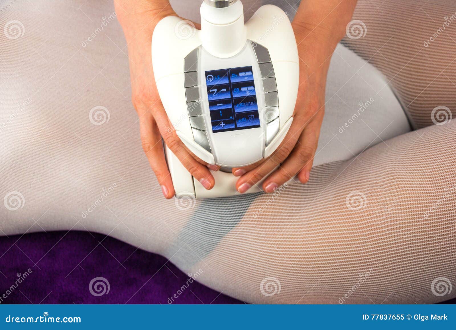 Female Body In A White Suit Having Anti Cellulite Massage Stock Image Image Of Body Medical