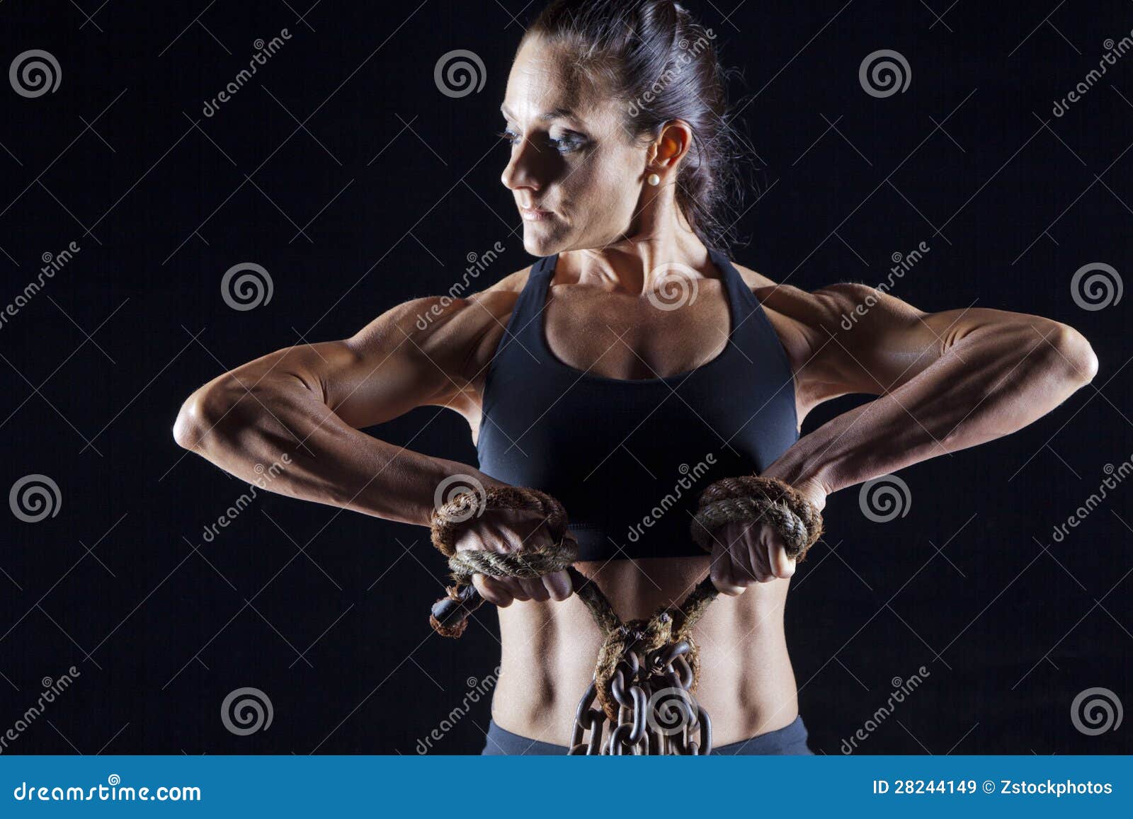 Female bodybuilder stock image. Image of bodybuilding - 28244149