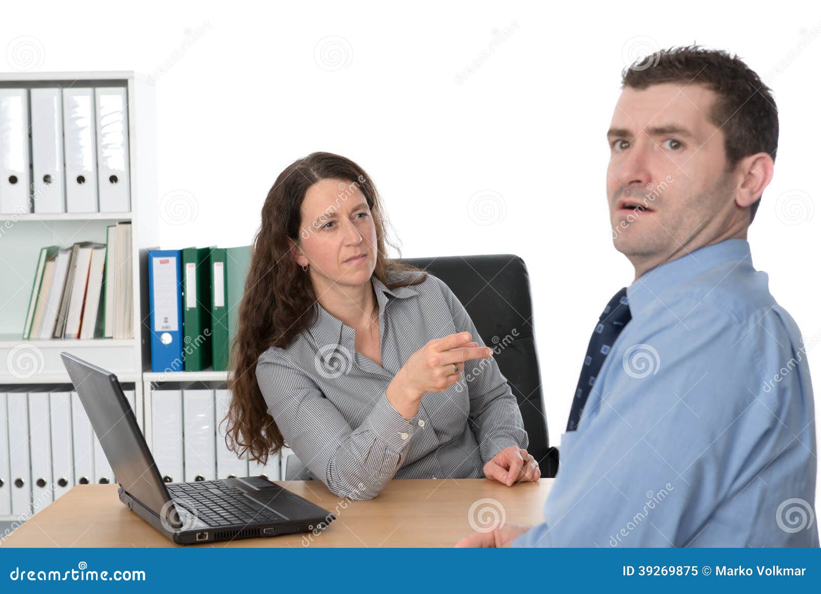 Female boss is angry stock image. Image of office, business - 39269875