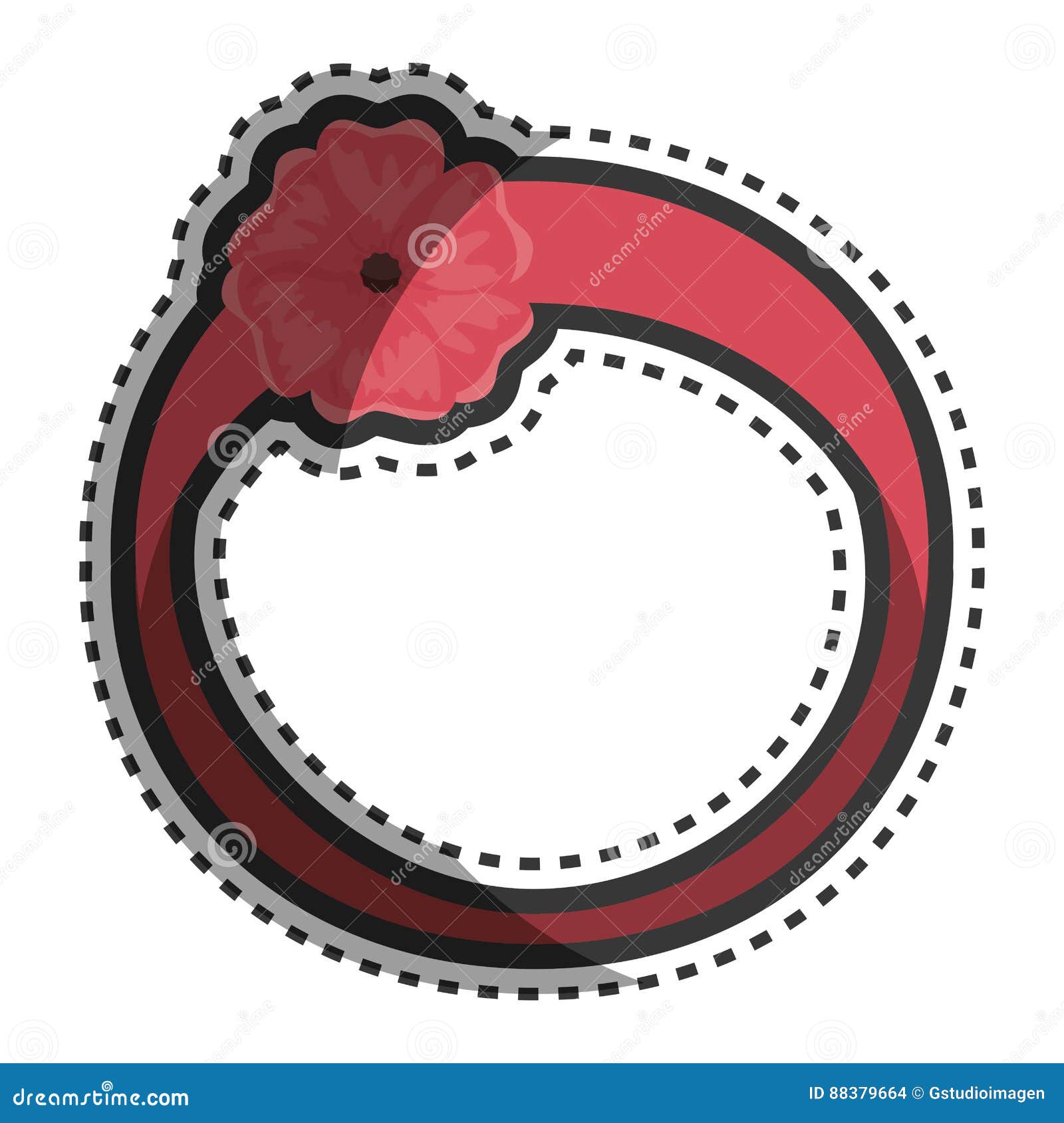 Female bow isolated icon stock vector. Illustration of accessory - 88379664