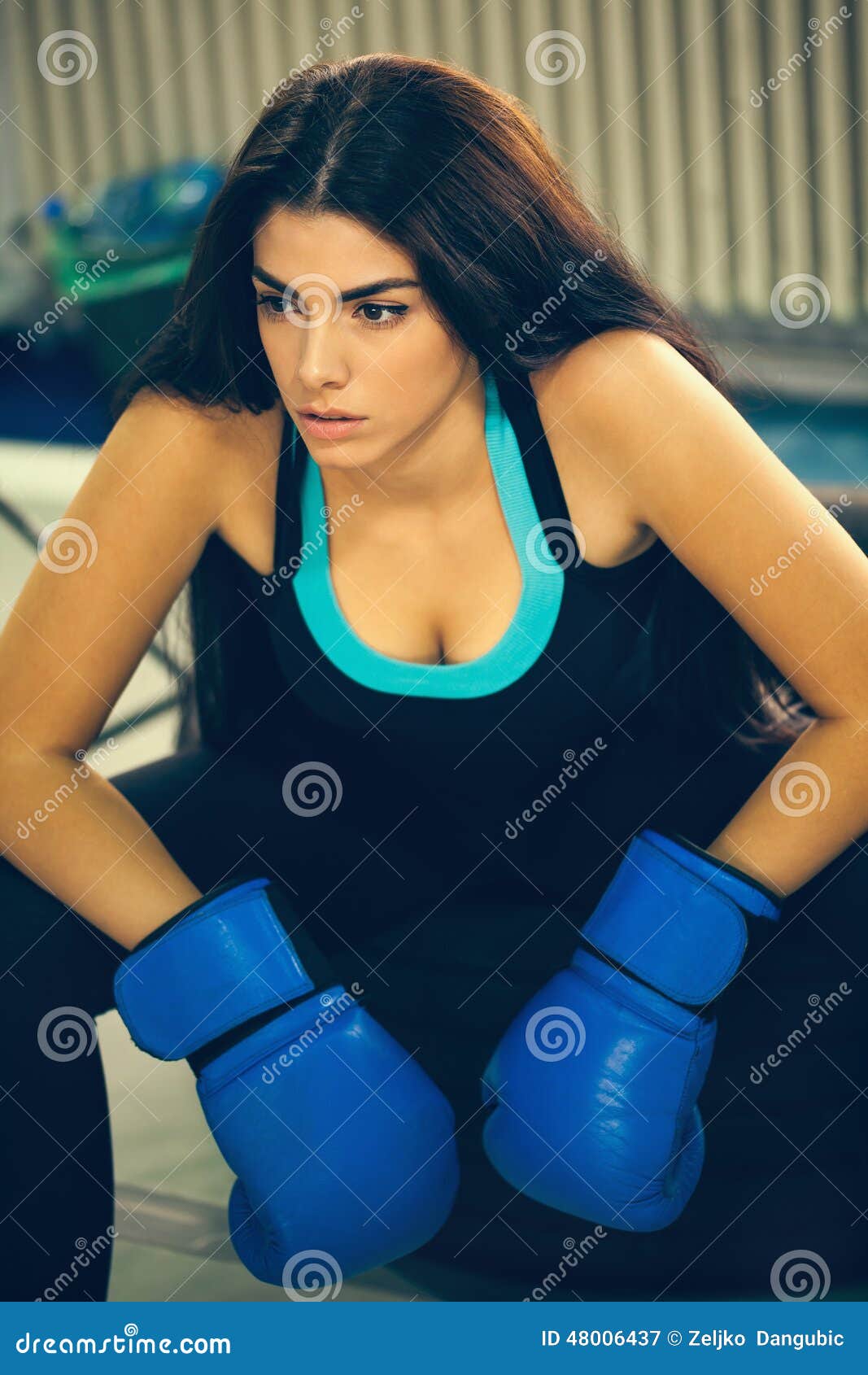 Female Boxer stock image. Image of glove, beauty, healthy - 48006437